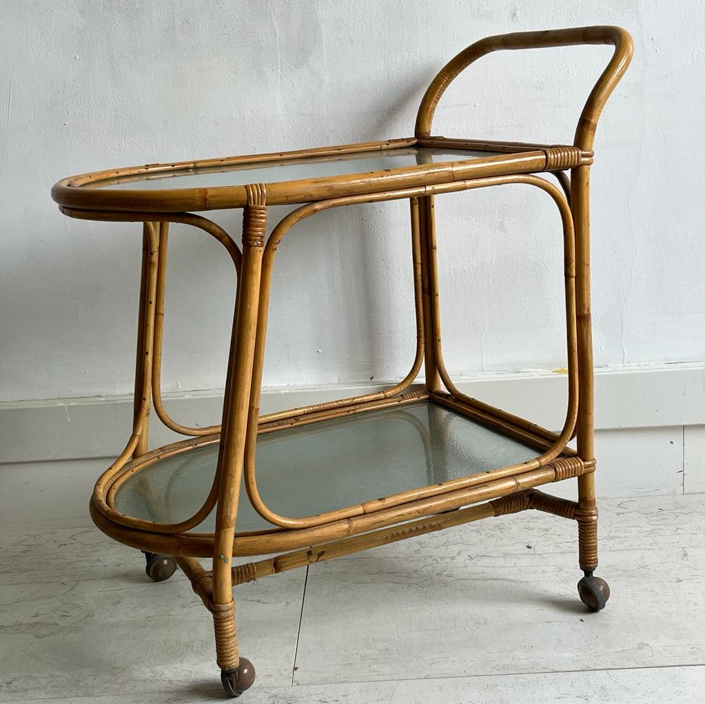 Vintage bamboo trolley - rediscova